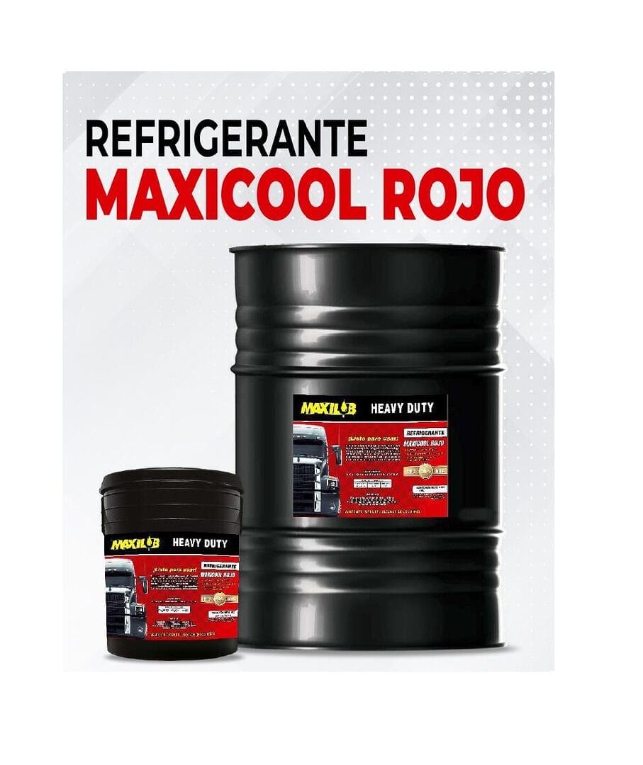 MAXILUB 50% REFRIGERANTE ROJO TAMBOR 208 LTS - Dislufonca